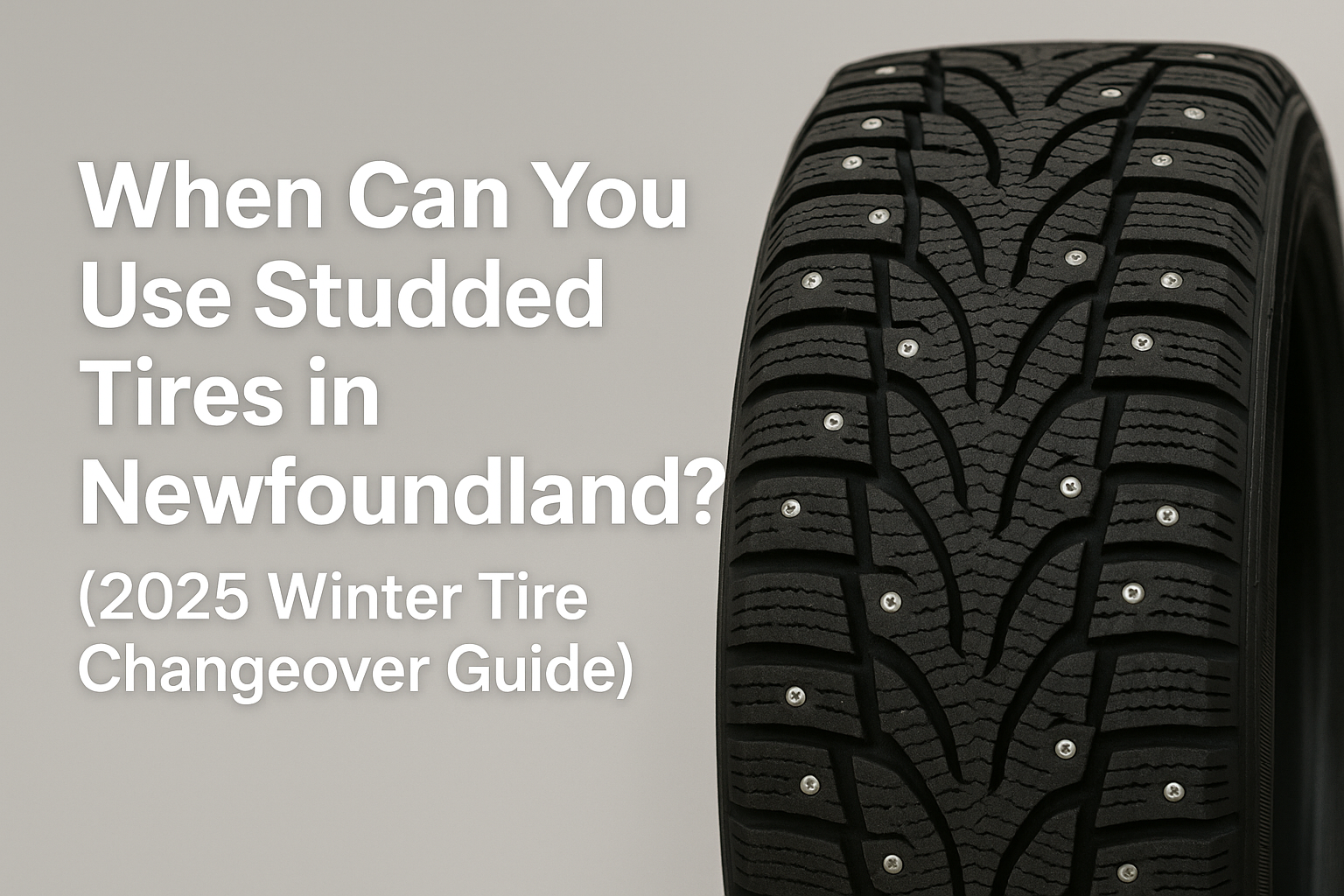 When Can You Use Studded Tires in Newfoundland? (2025 Winter Tire Chan ...